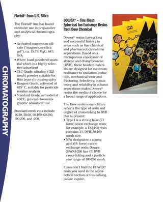 GFS Chemicals Chromatography Brochure | PDF