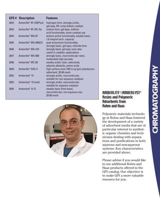 GFS Chemicals Chromatography Brochure | PDF