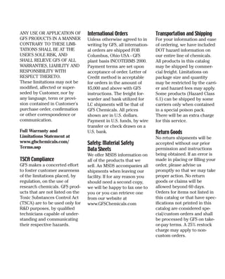 GFS Chemicals Chromatography Brochure | PDF