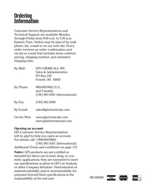 GFS Chemicals Chromatography Brochure | PDF