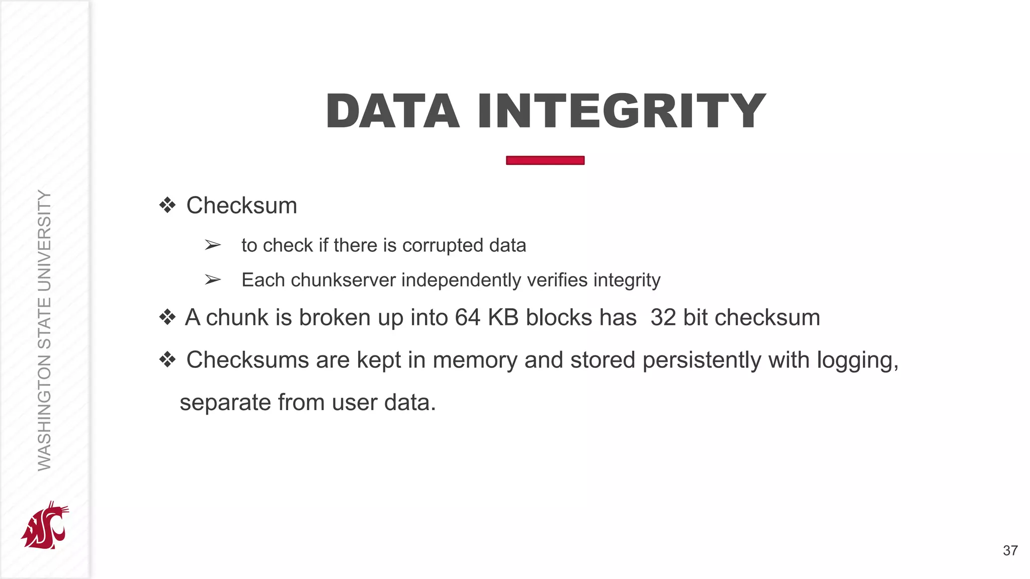 Google File System - GFS Presentation Slides PPT | PDF