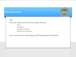 Global Food Safety Institution for top management | PPTX