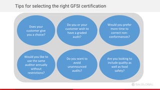 Introduction to GFSI Schemes - SAI Global | PDF