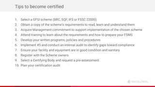 Introduction to GFSI Schemes - SAI Global | PDF | Agriculture | Industries