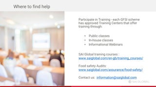 Introduction to GFSI Schemes - SAI Global | PDF | Agriculture | Industries