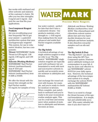 GFS Chemicals Karl Fischer Reagents - Watermark Brand | PDF