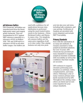 Gfs reagents solutions-brochure | PDF