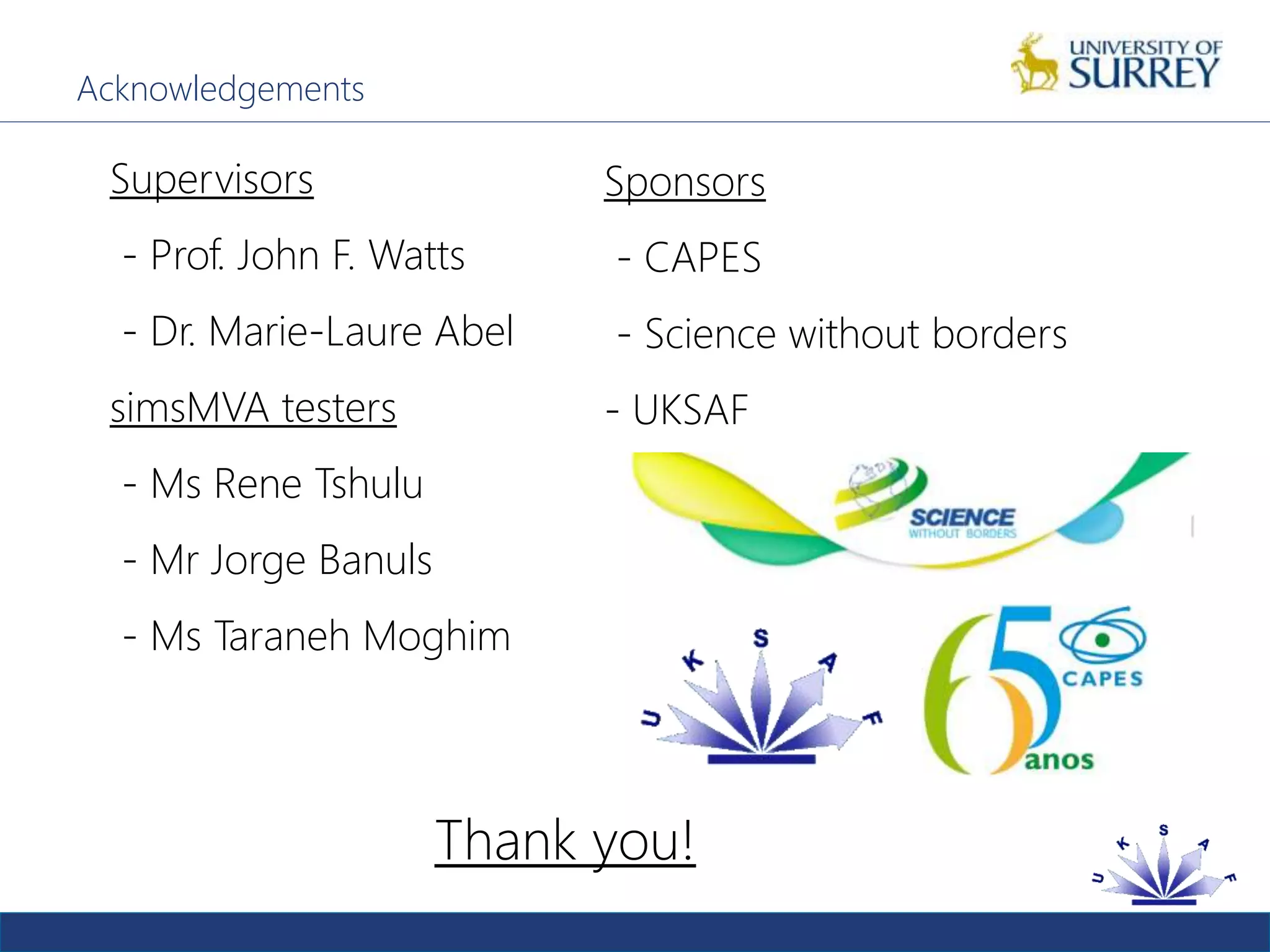 MVA methodologies for surface analysis data | PPTX