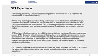GFT - InsurTech Innovation Award 2022 | PPT