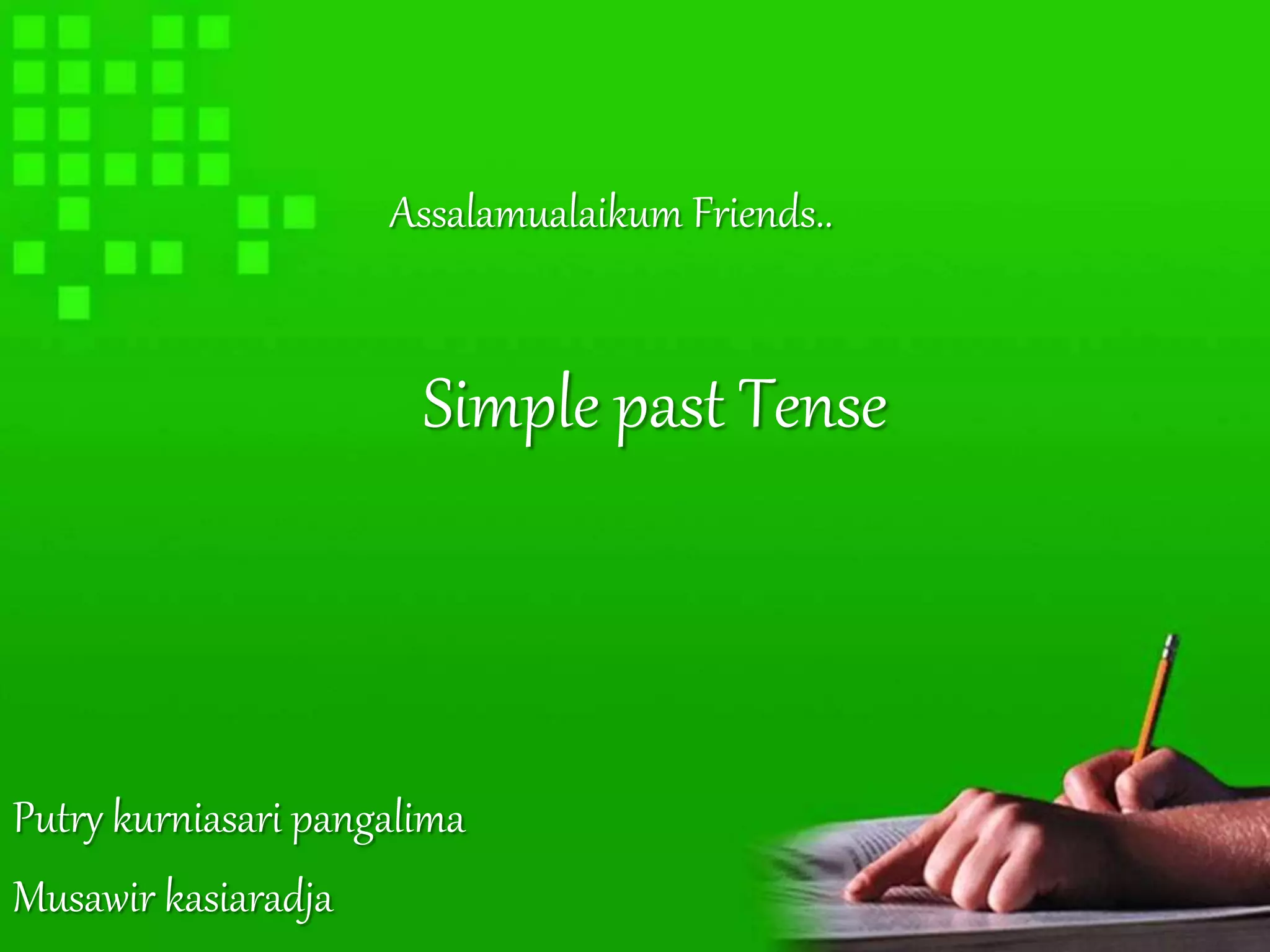 Powerpoint Simple Past Tense | PPT