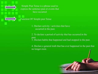 Powerpoint Simple Past Tense | PPT