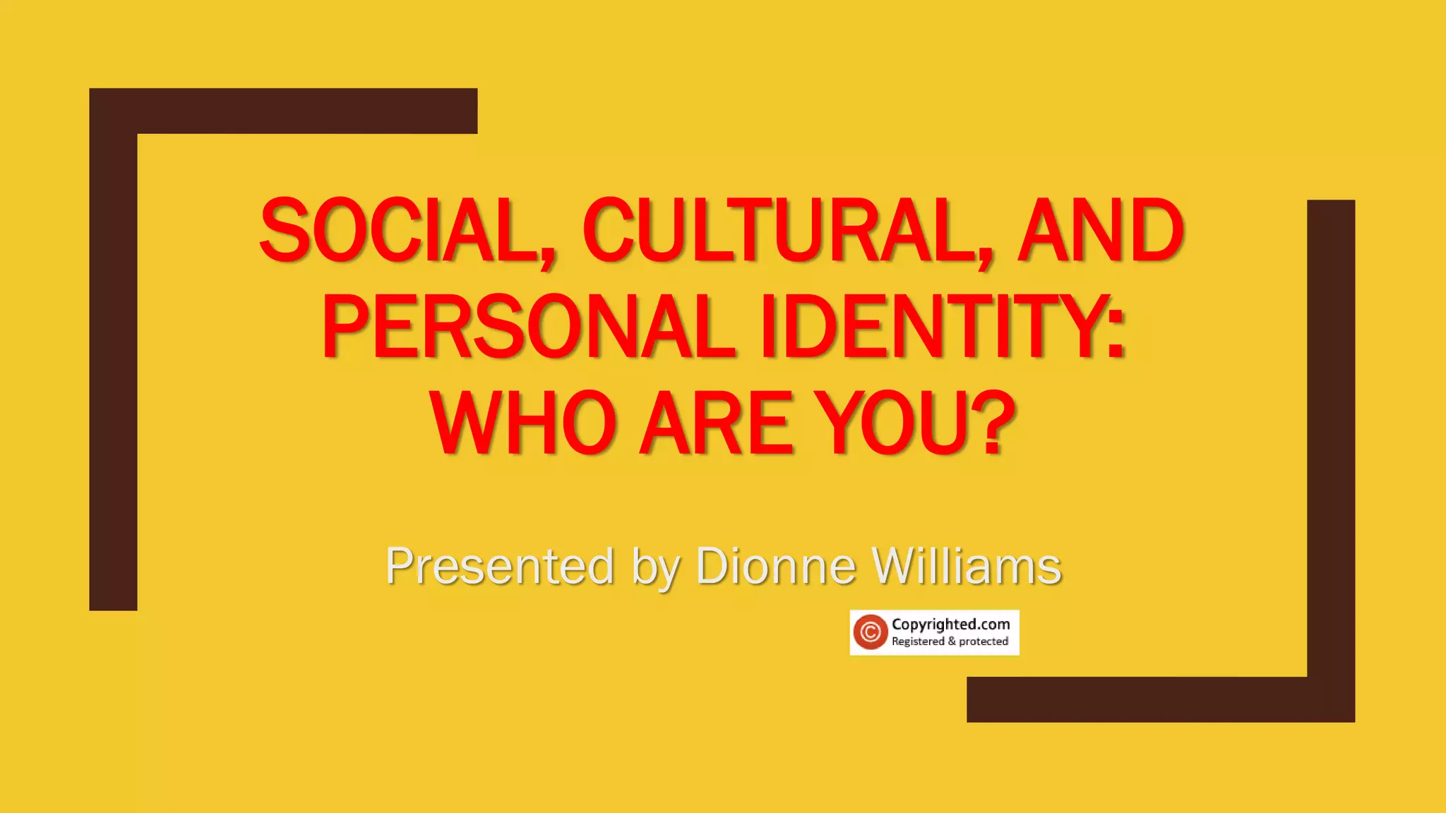 Identity: Who are you? | PDF