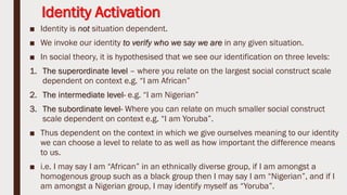 Identity: Who are you? | PDF