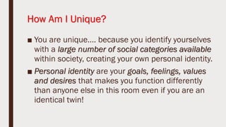 Identity: Who are you? | PDF