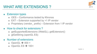 GFX Part 1 - Introduction to GPU HW and OpenGL ES specifications | PPT