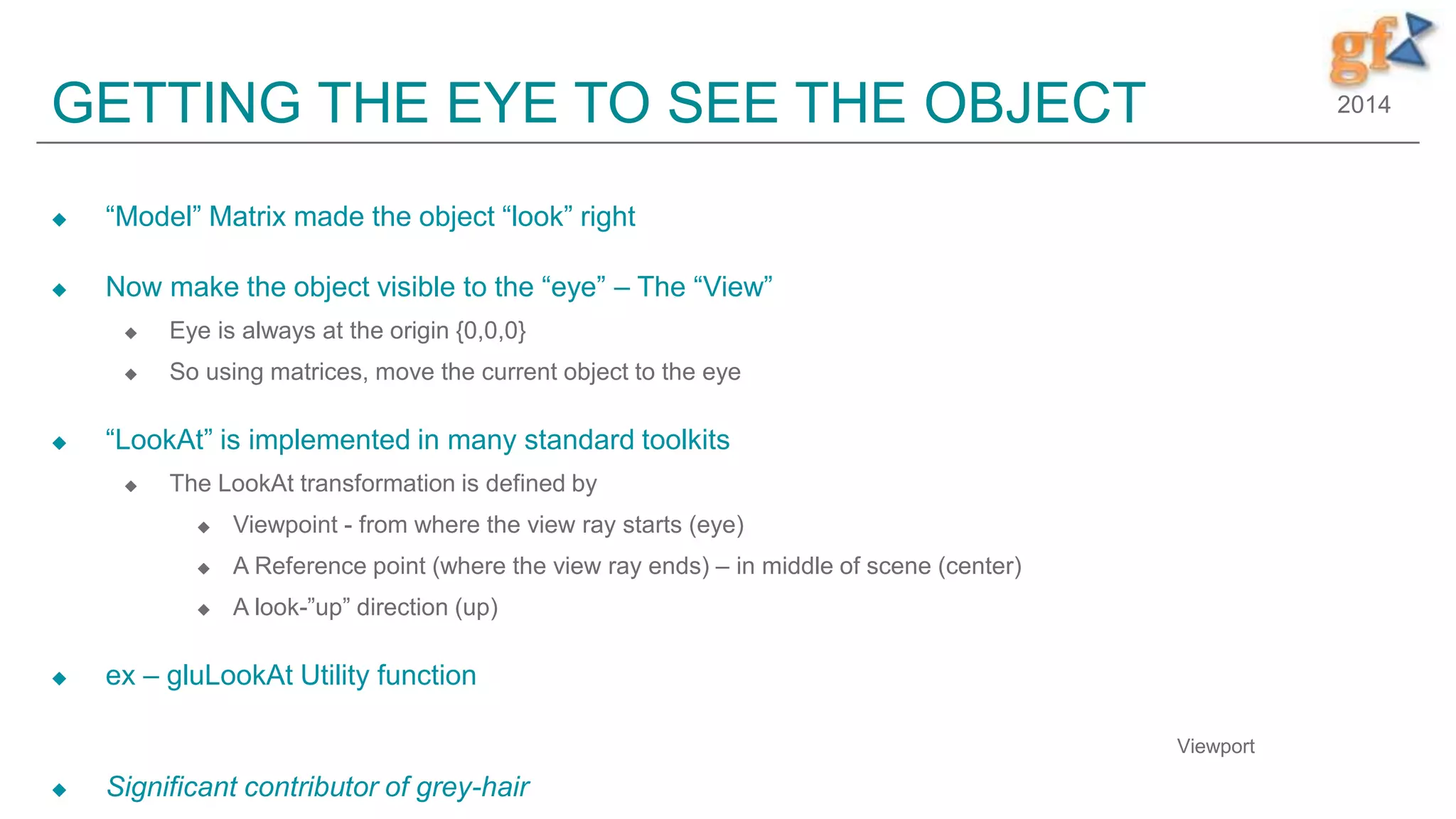 Gfx Part 5 Introduction To Object Transformations In Opengl Es Ppt