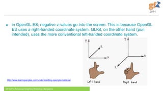 GFX Part 5 - Introduction to Object Transformations in OpenGL ES | PPTX