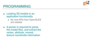 GFX Part 5 - Introduction to Object Transformations in OpenGL ES | PPTX