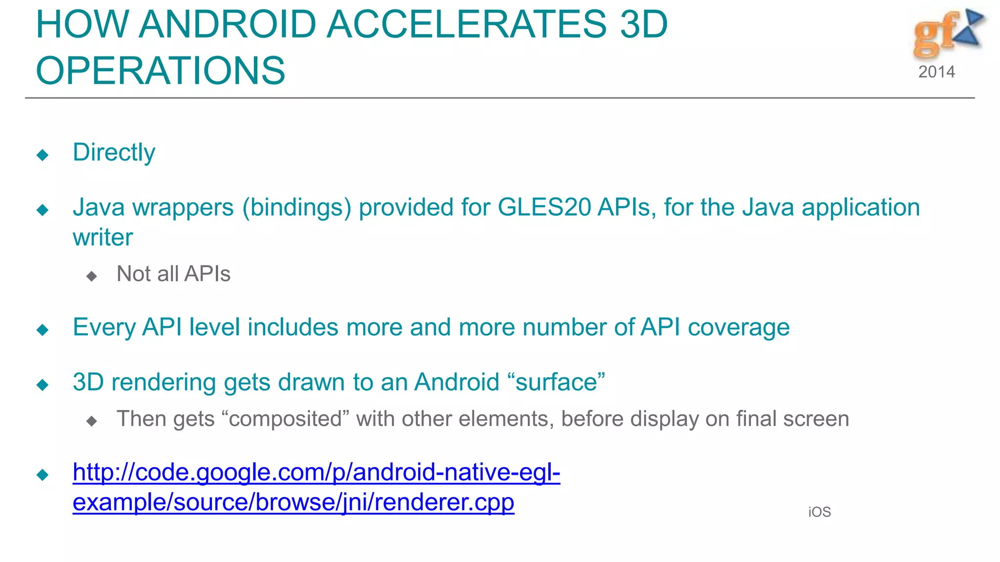 Gfx Part 7 Introduction To Rendering Targets In Opengl Es Ppt 6993