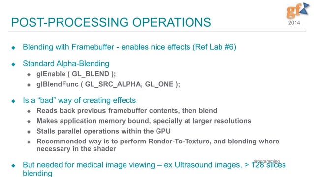 GFX Part 7 - Introduction to Rendering Targets in OpenGL ES | PPT