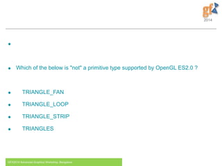 GFX2014 OpenGL ES Quiz | PPT