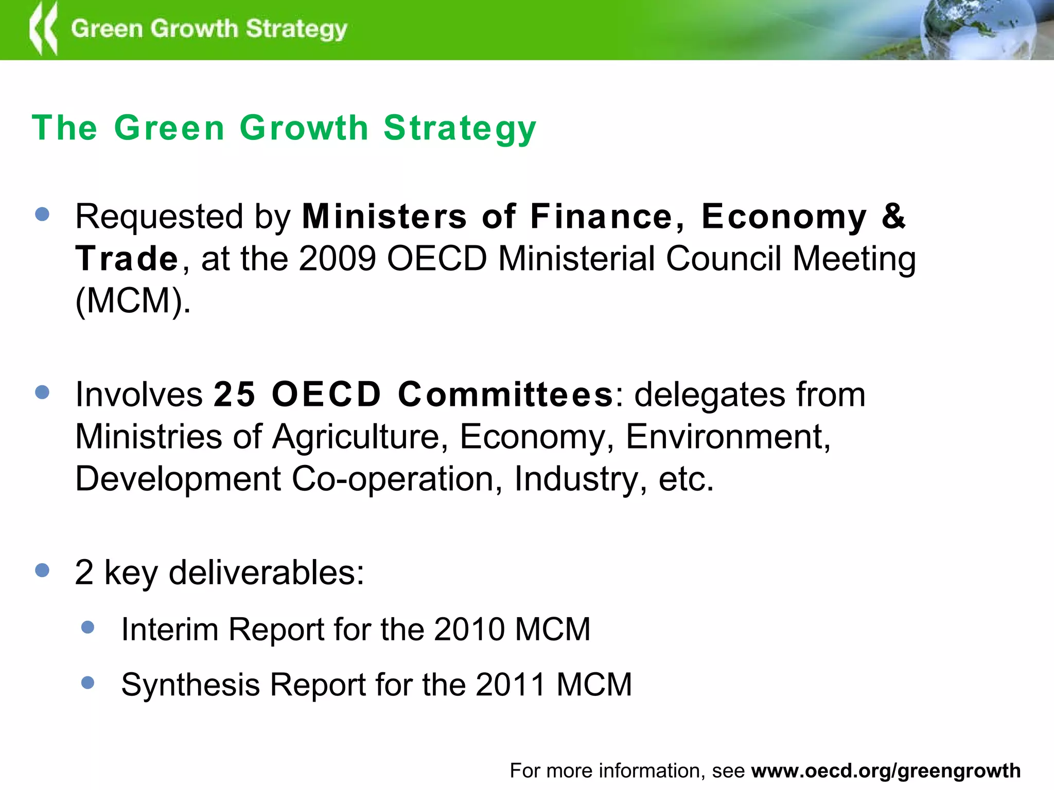 Green Growth Strategy: Overview – OECD | PPT