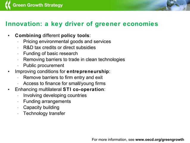 Green Growth Strategy: Overview – OECD | PPT