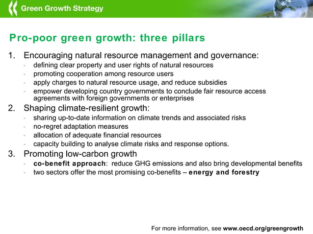 Green Growth Strategy: Overview – OECD | PPT