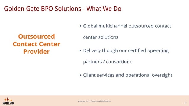 GGBPO Partner Overview - Transparent BPO | PPT