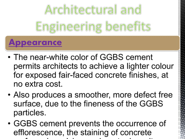 GGBS | PPTX | Chemistry | Science