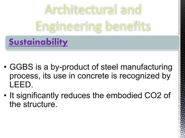 GGBS | PPTX | Chemistry | Science