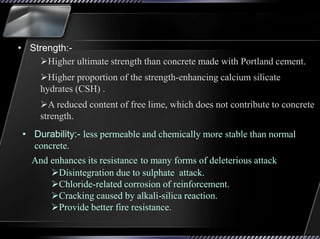 GGBS as a durability and strength enhancer | PPTX