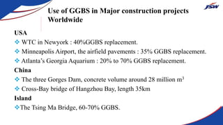 Ggbs the most sustainable construction material | PPTX