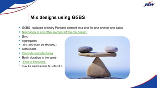 Ggbs the most sustainable construction material | PPTX