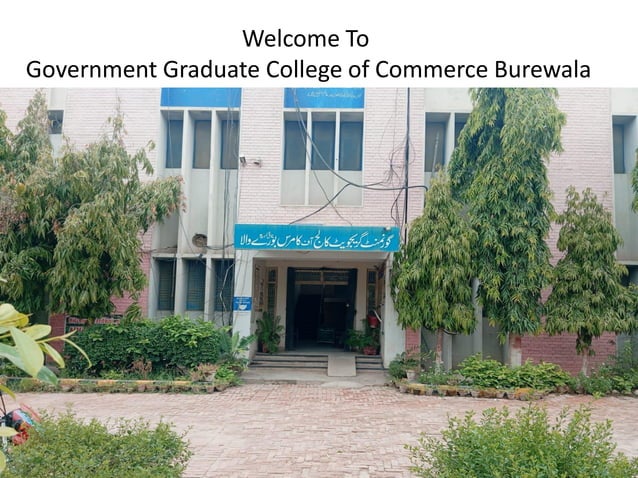 Introduction to Government Graduate College of Commerce Burewala | PPT