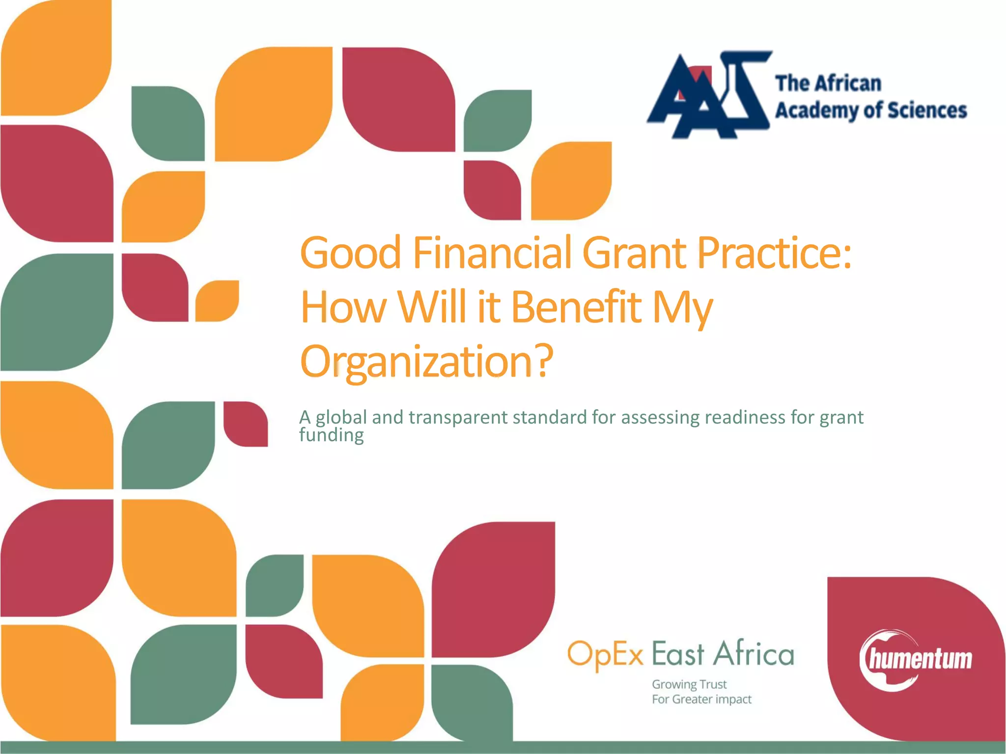 Good Financial Grant Practice: How Will It Benefit My Organization? | PDF | Computer Software ...