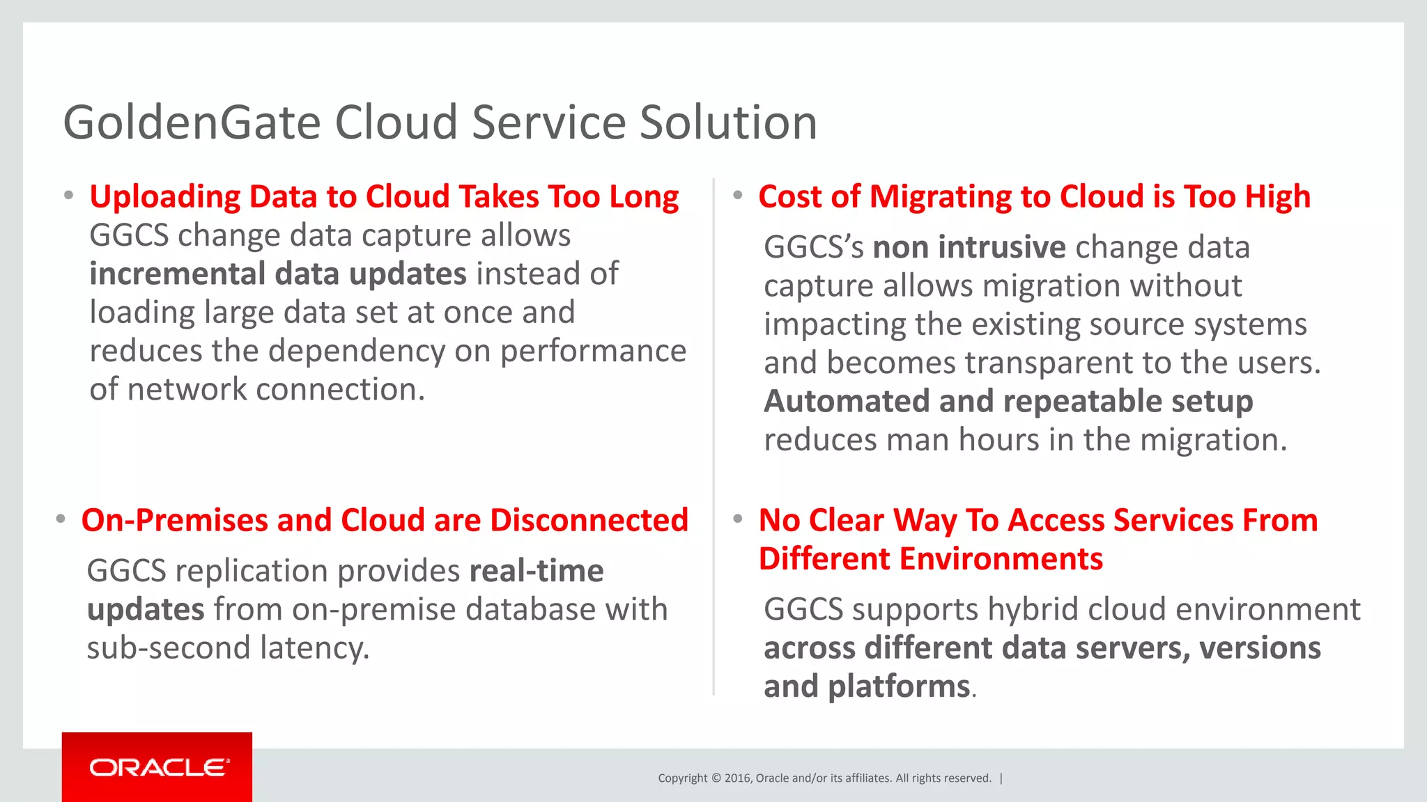 Oracle GoldenGate Cloud Service Overview | PPTX