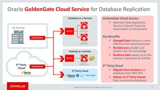 Oracle GoldenGate Cloud Service Overview | PPT