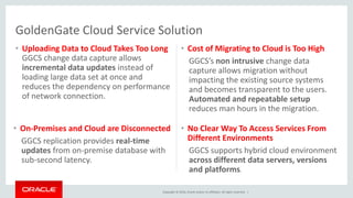 Oracle GoldenGate Cloud Service Overview | PPT