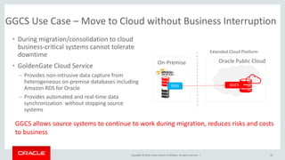 Oracle GoldenGate Cloud Service Overview | PPT