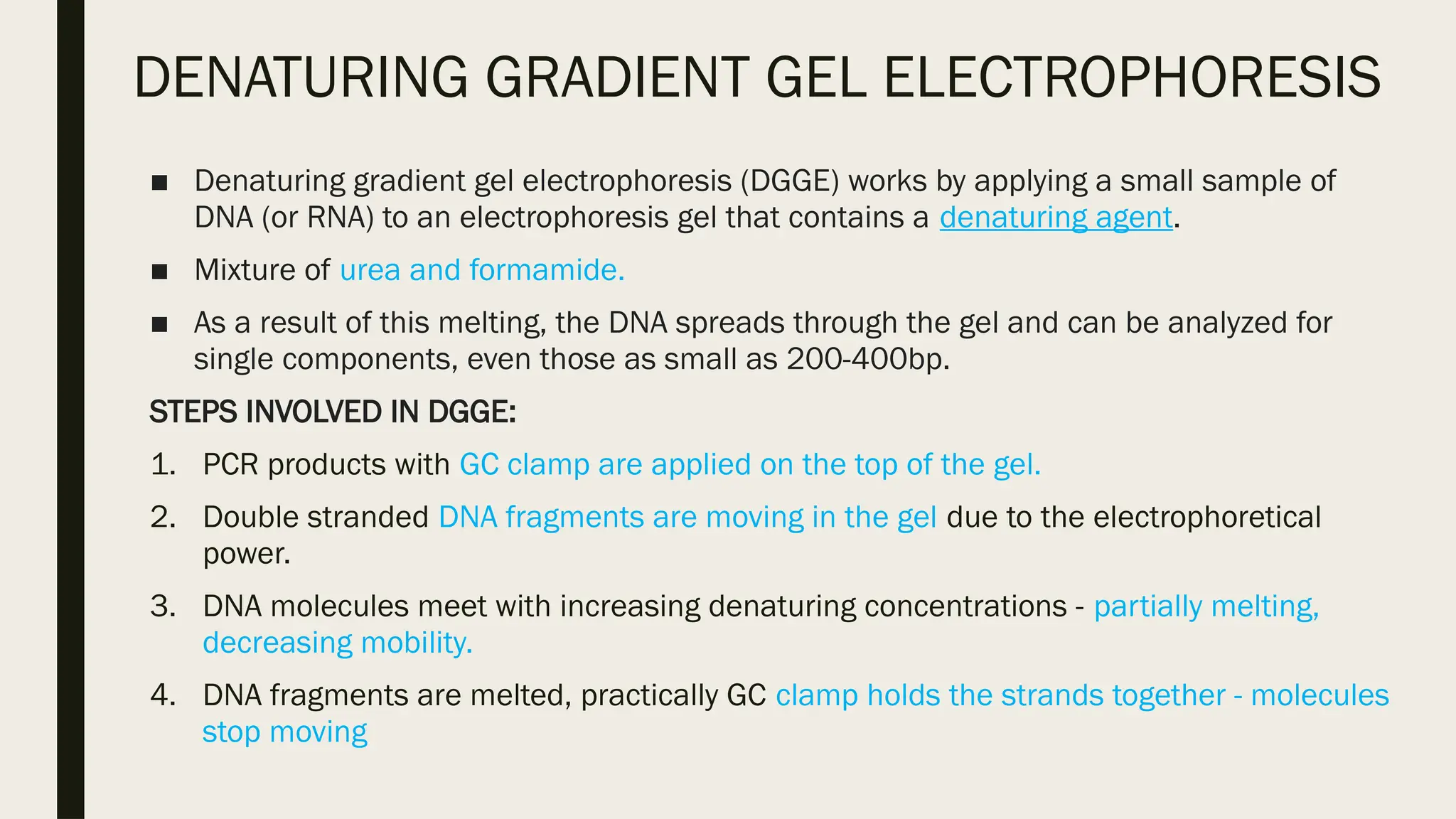Gradient gel electrophoresis and pulse field gel electrophoresis | PPTX