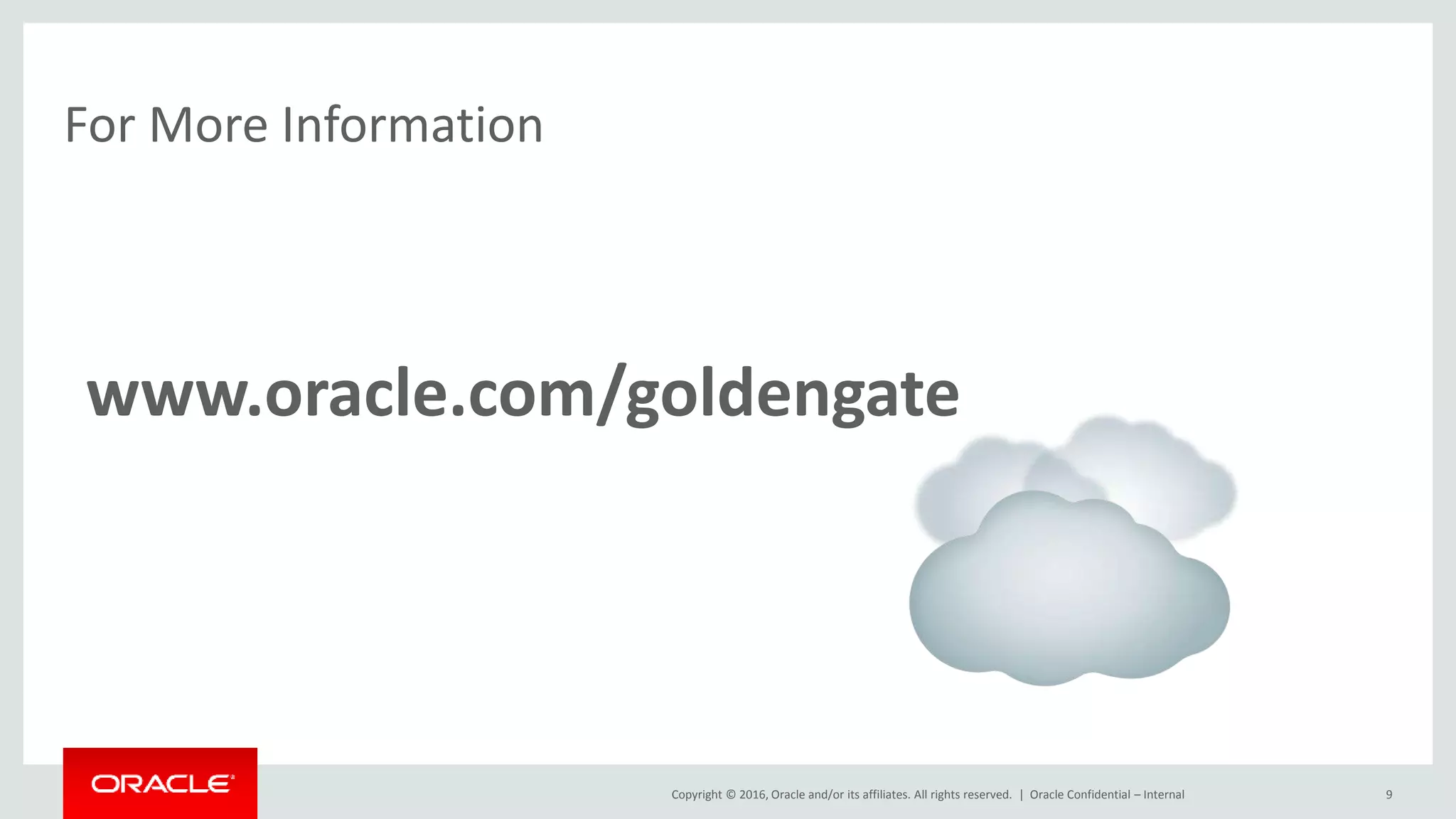 Oracle GoldenGate for MySQL Overview | PPT