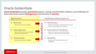 Oracle GoldenGate for MySQL Overview | PPT