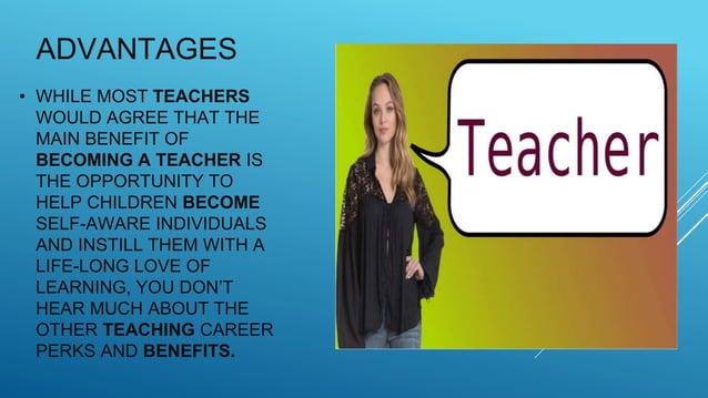BECOMING A TEACHER | PPTX