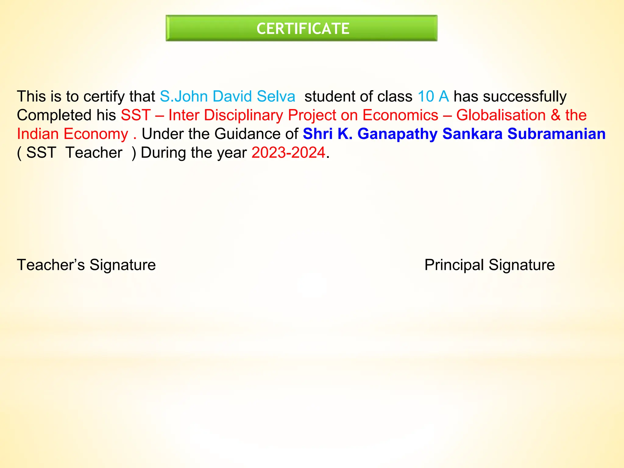 Economics - Class 10 - Globalisation and Indian Economy- Inter ...