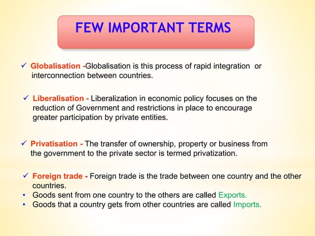 Economics - Class 10 - Globalisation and Indian Economy- Inter ...