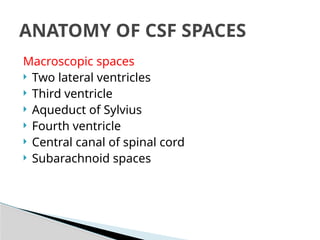 Blood brain barrier and csf dynamics | PPTX
