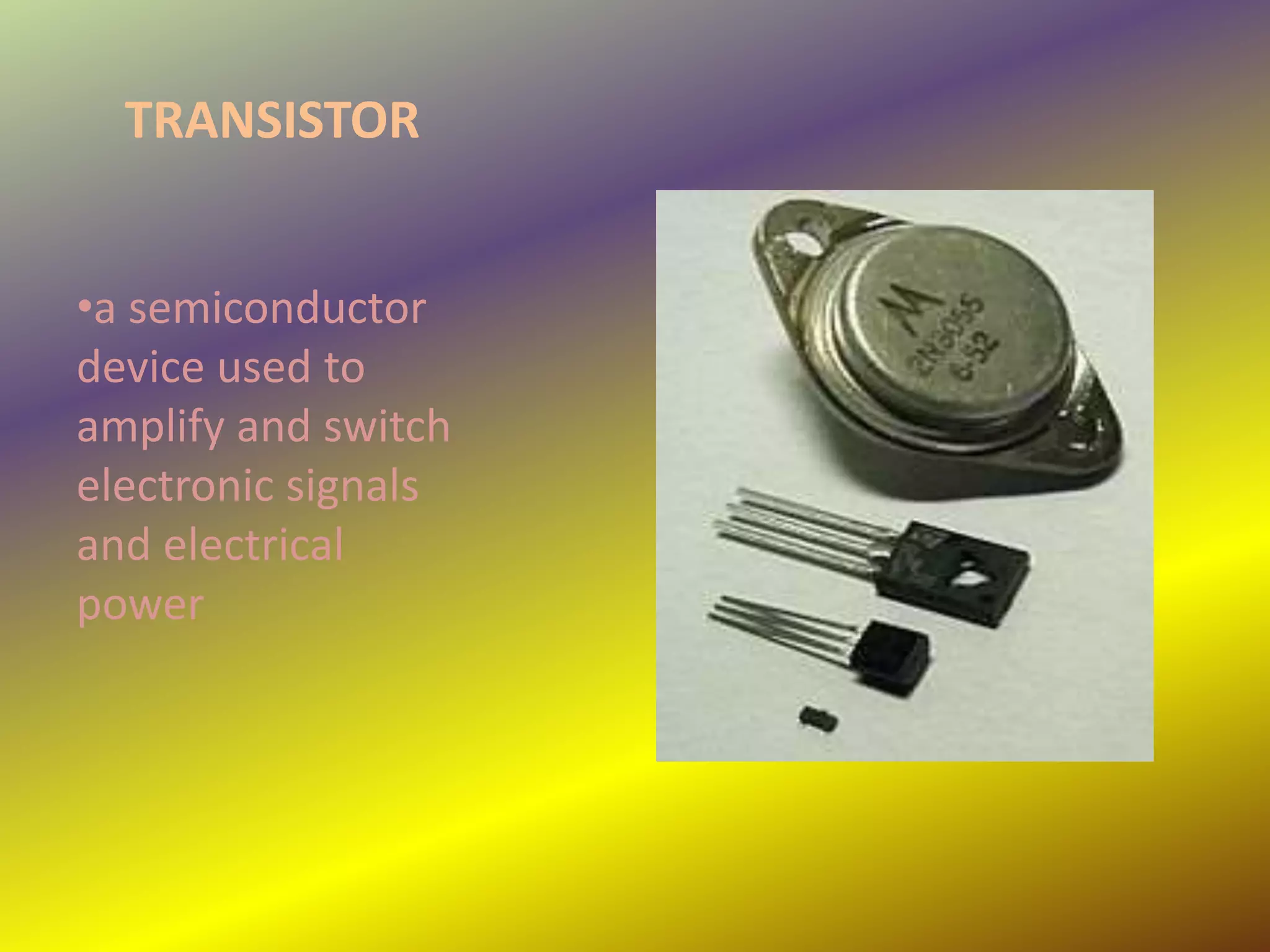 Basic electronics final presentation | PPTX