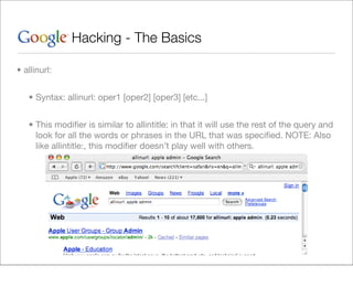 Google Hacking Basic | PDF