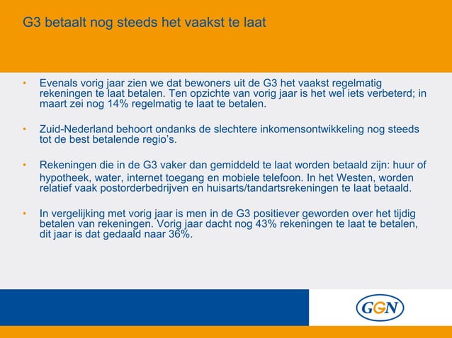 GGN - Betaalgedrag in de regio | PPT